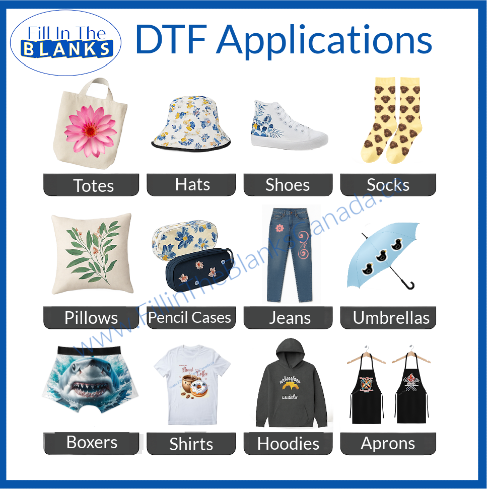 DTF Transfer Prints – Fill In The Blanks Supply Canada