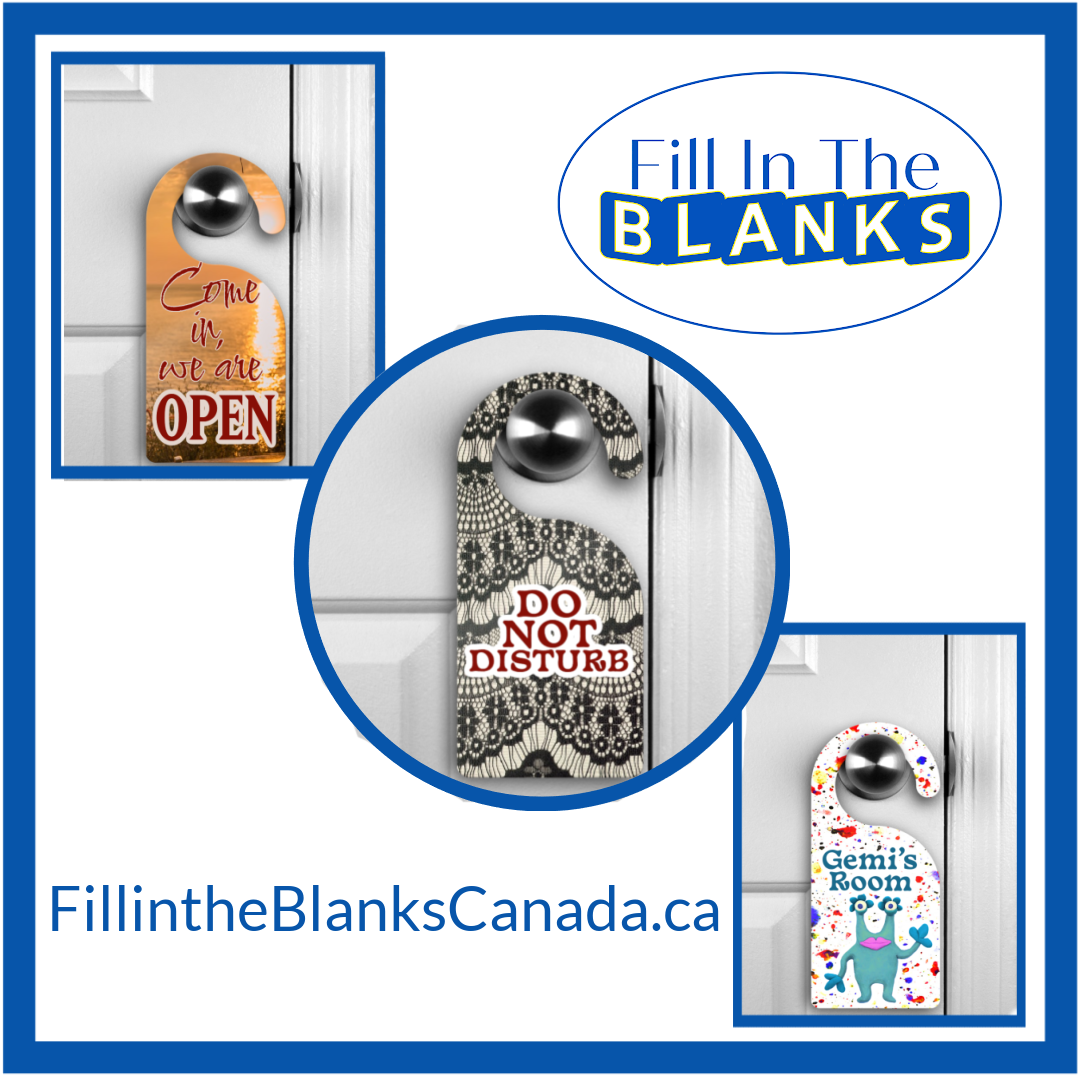 Door Knob Hanger – Fill In The Blanks Supply Canada