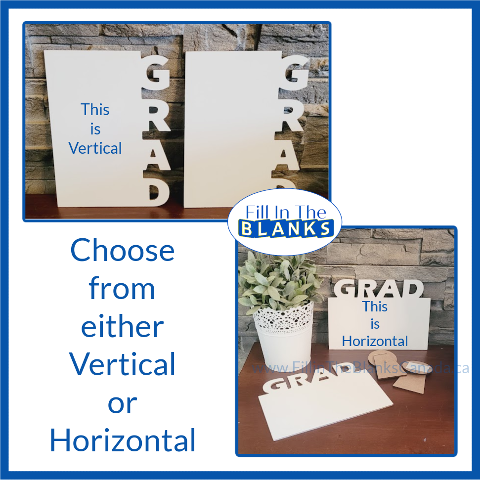GRAD Frame for sublimation – Fill In The Blanks Supply Canada