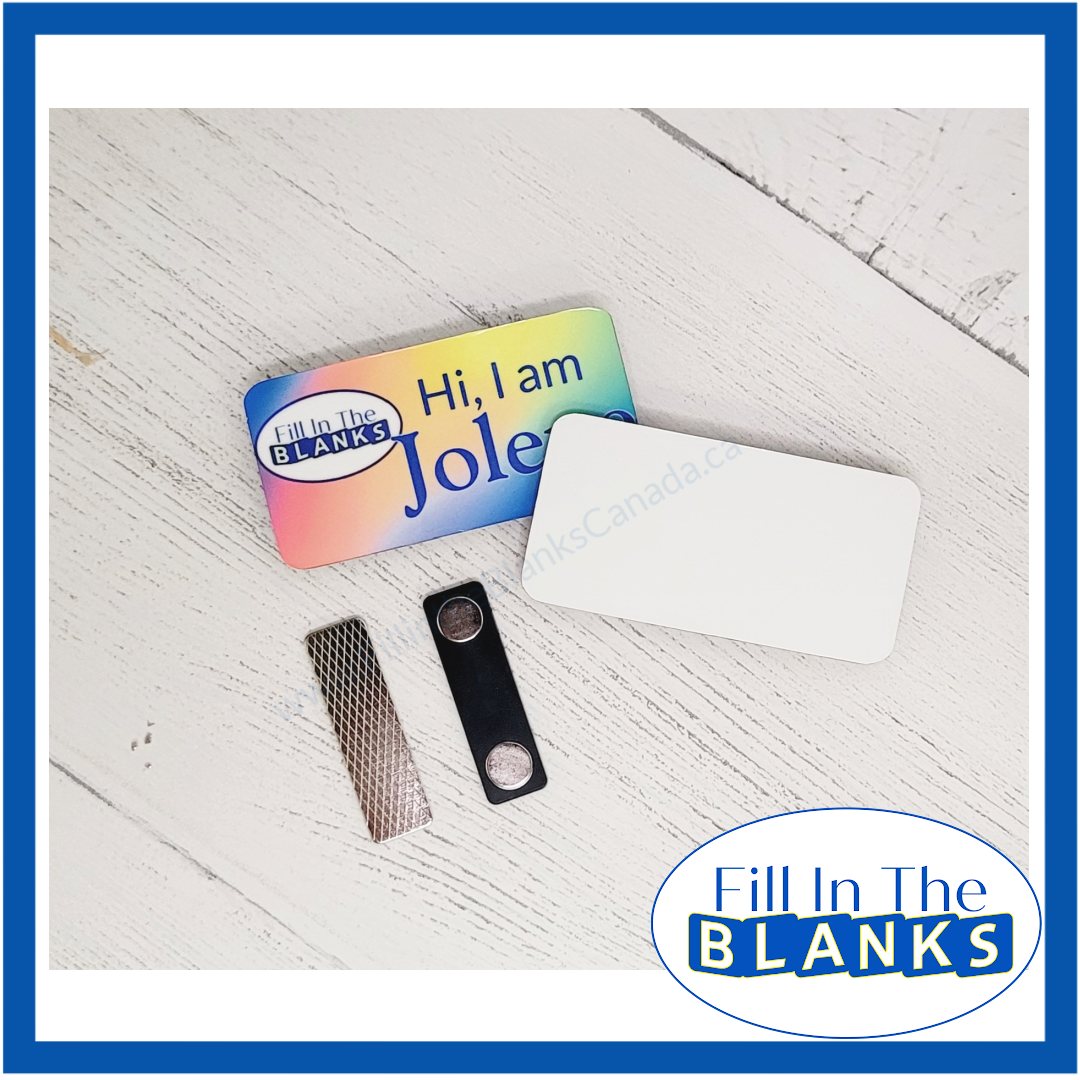 Name Tag – Fill In The Blanks Supply Canada