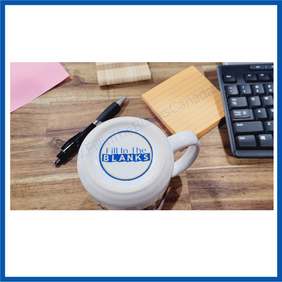 Custom Mug Branding Decals – Fill In The Blanks Supply Canada