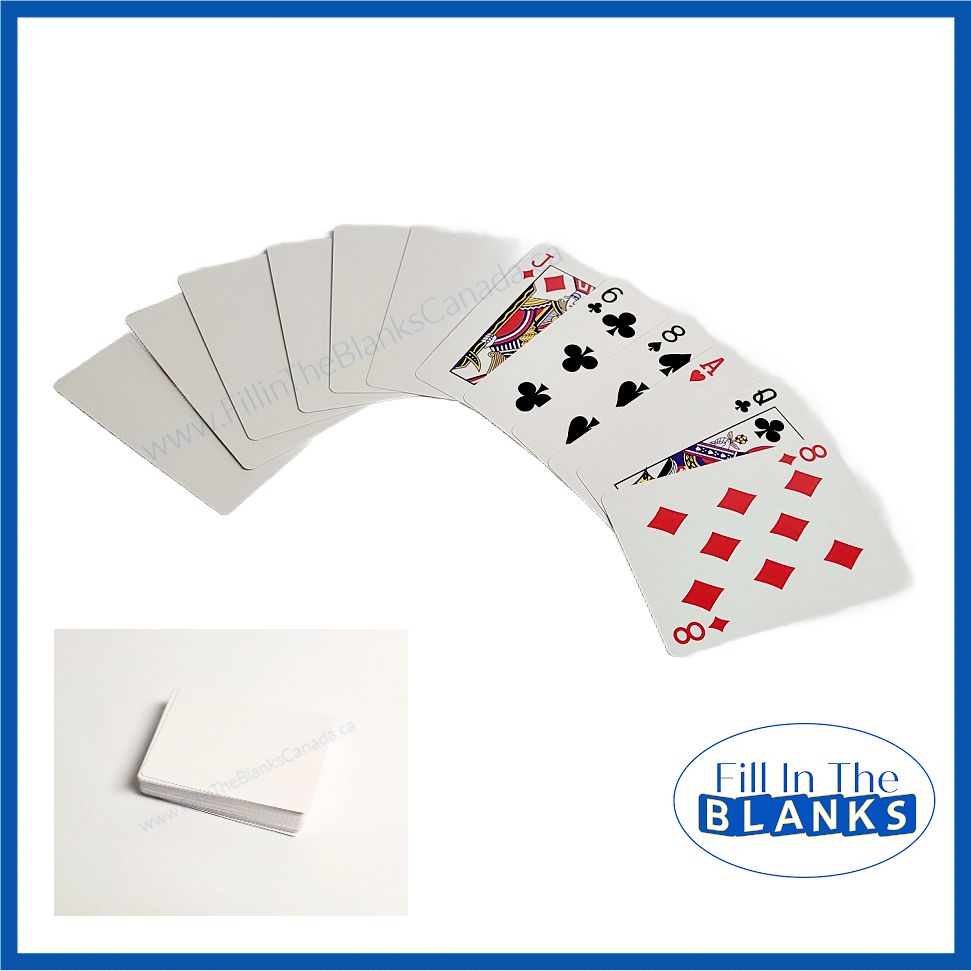 Playing Cards – Fill In The Blanks Supply Canada