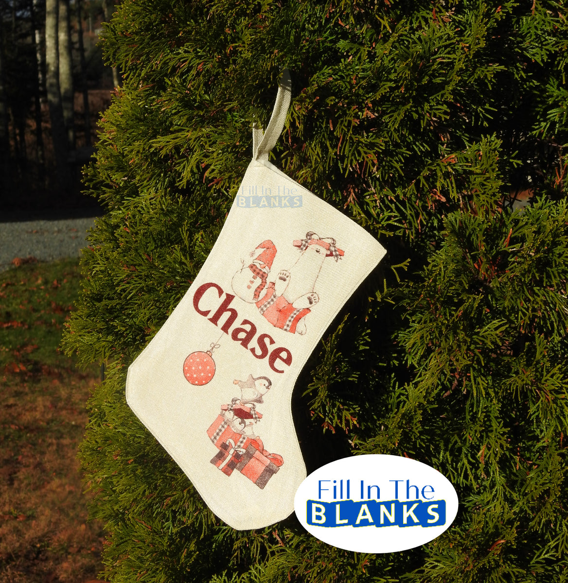 Linen Look Stocking for sublimation – Fill In The Blanks Supply Canada