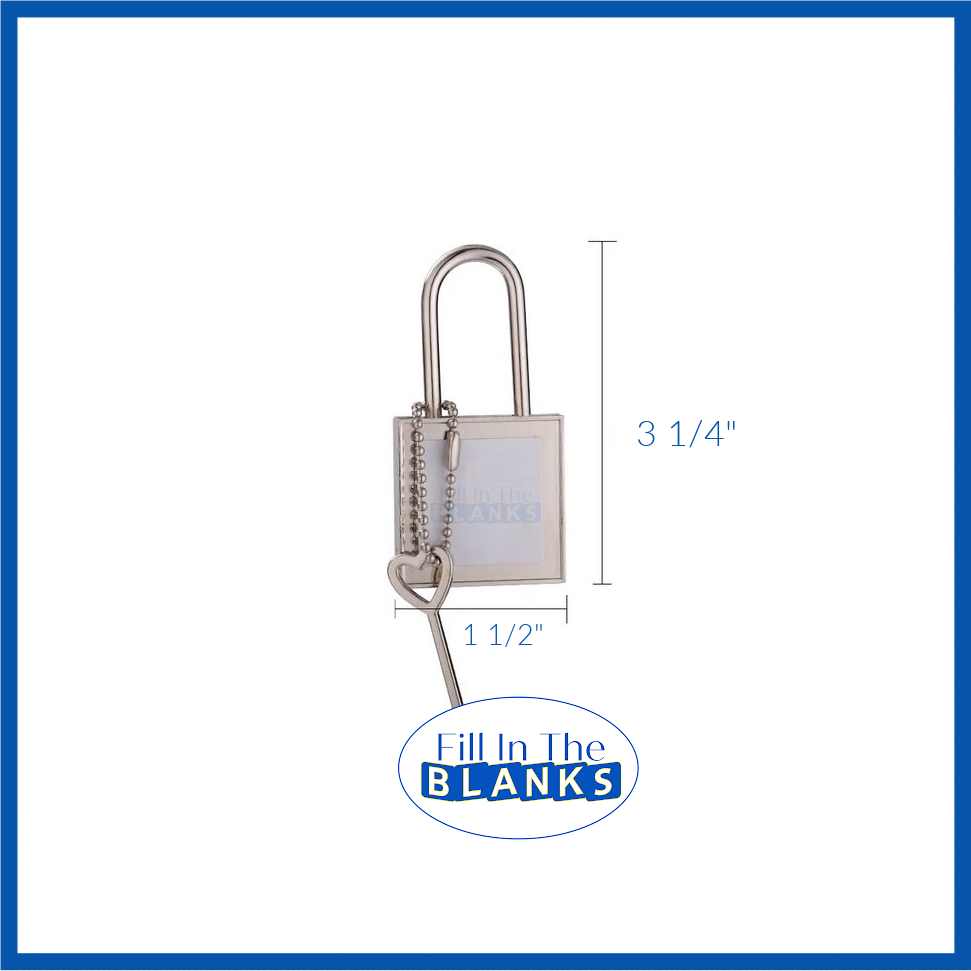 Novelty Love Lock for sublimation – Fill In The Blanks Supply Canada