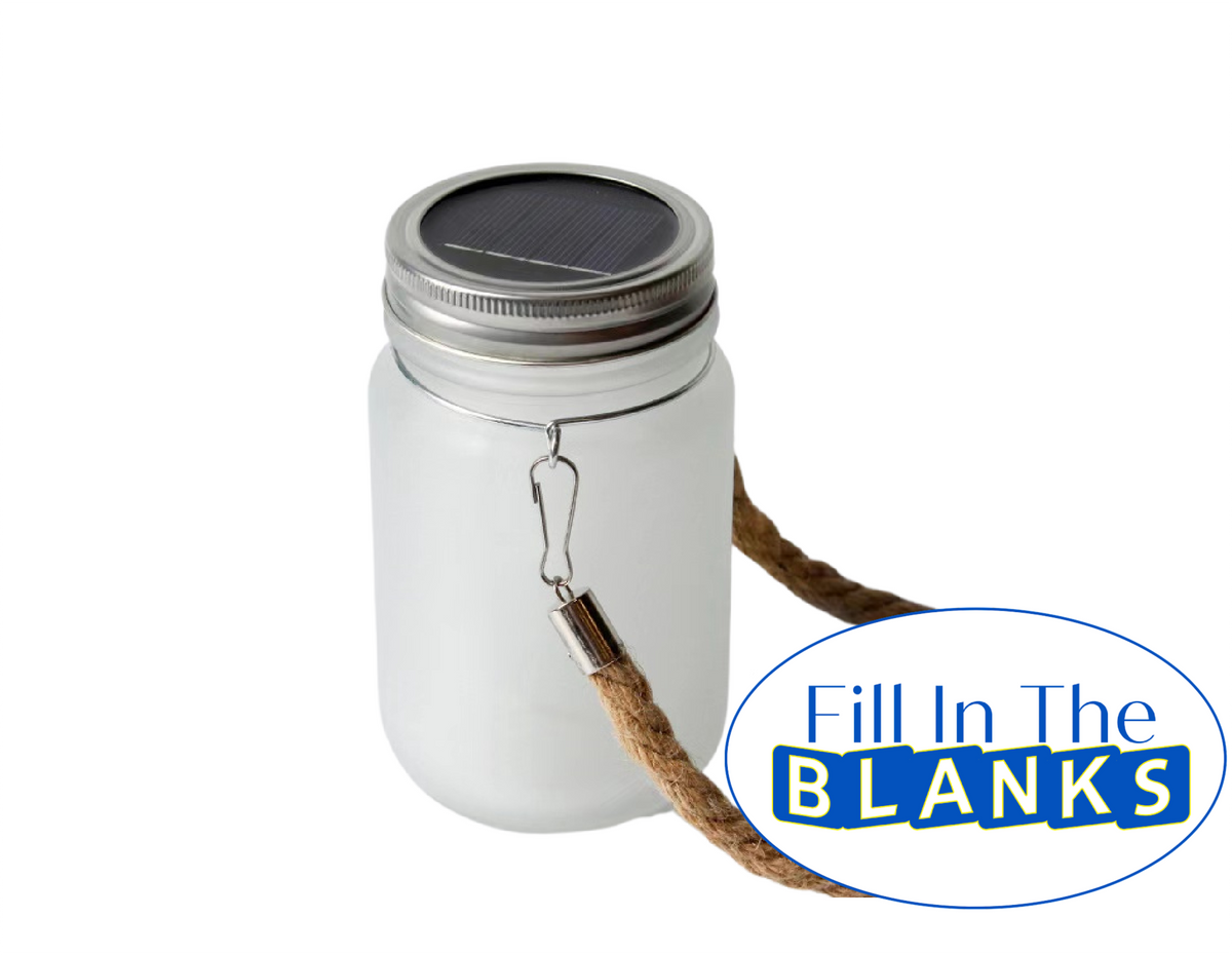 Lanterns / Solar Jars (with LED) for sublimation – Fill In The Blanks ...